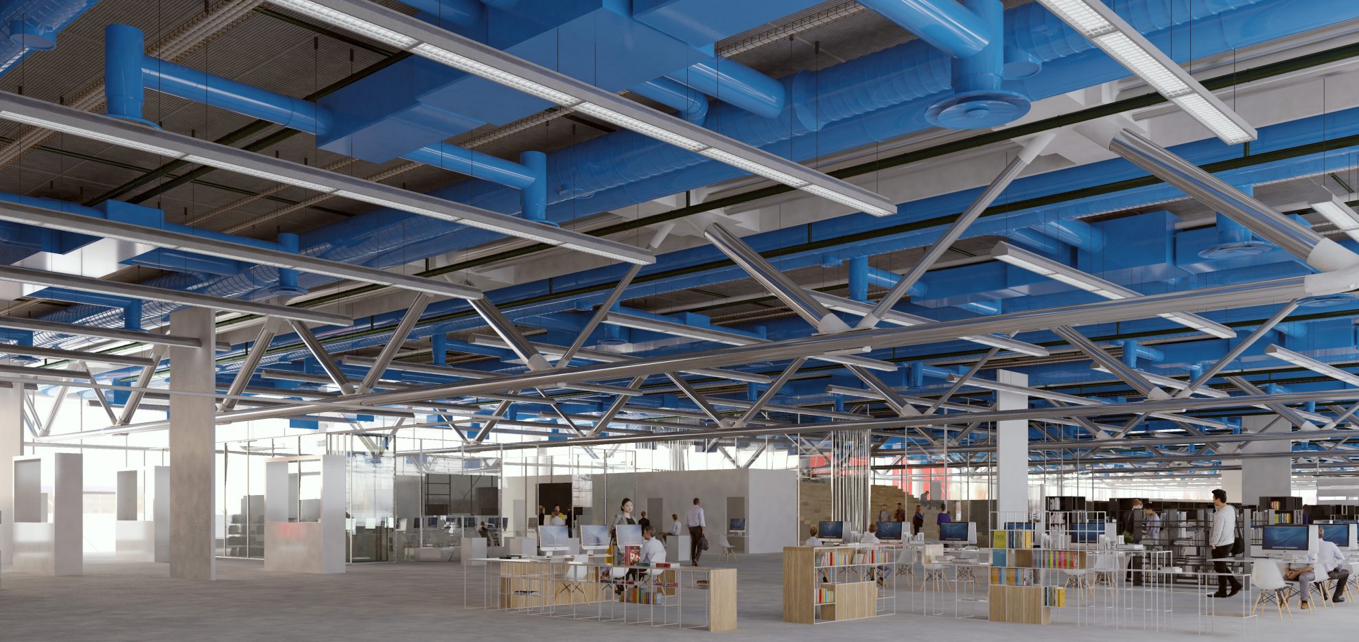 Interior design of the BPI of Centre Pompidou - EGA Erik Giudice ...