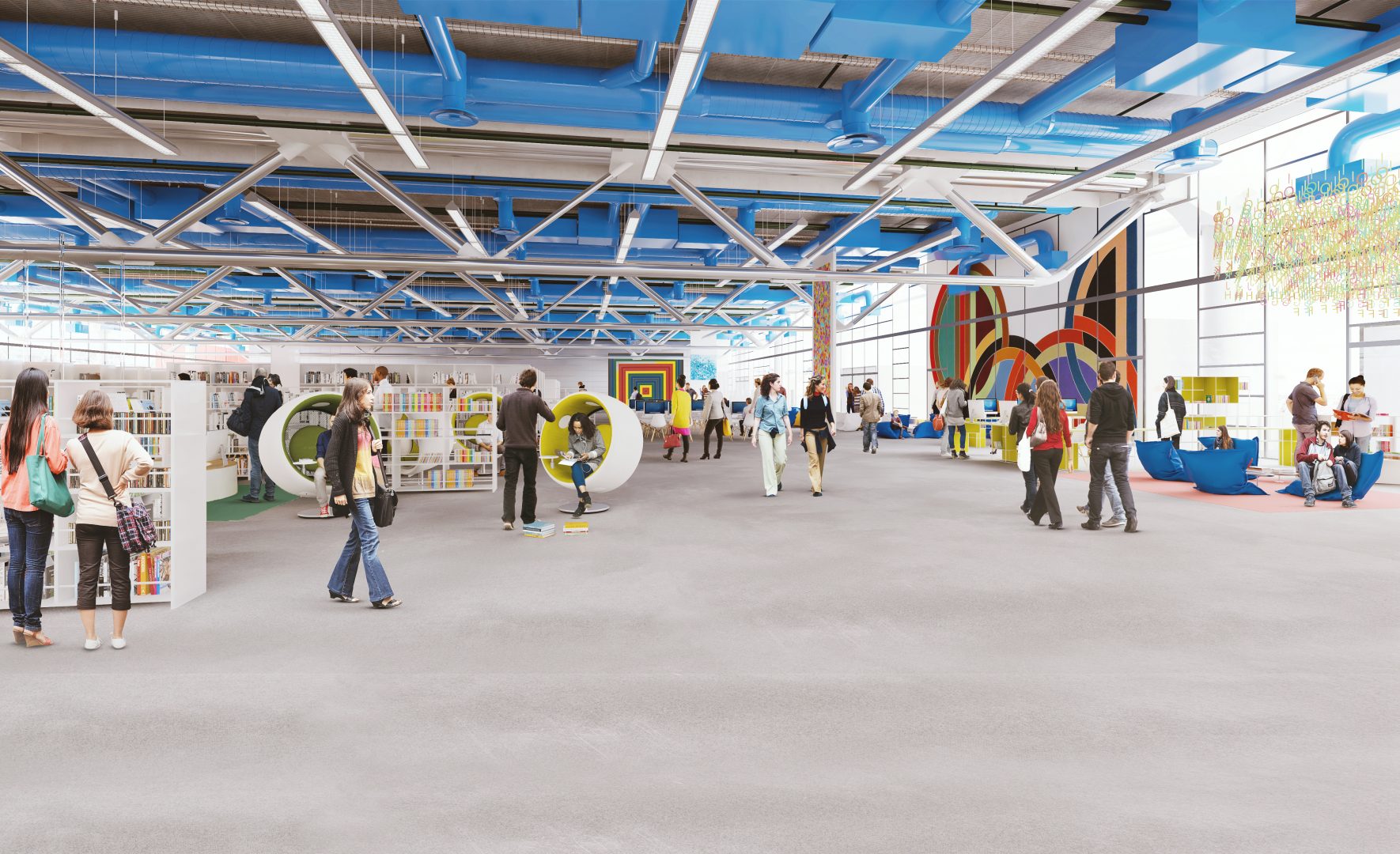 Interior design of the BPI of Centre Pompidou - EGA Erik Giudice ...